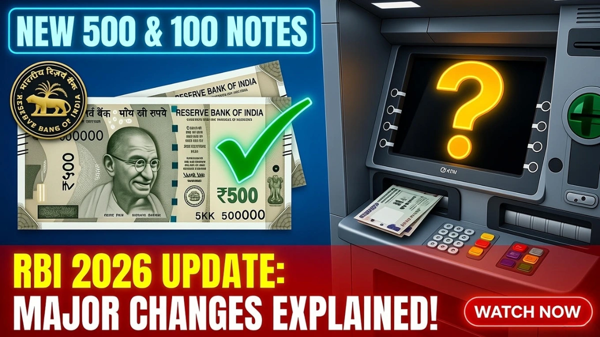 RBI New Currency Update 2026: Will Your ₹100 and ₹500 Notes Still Be ...